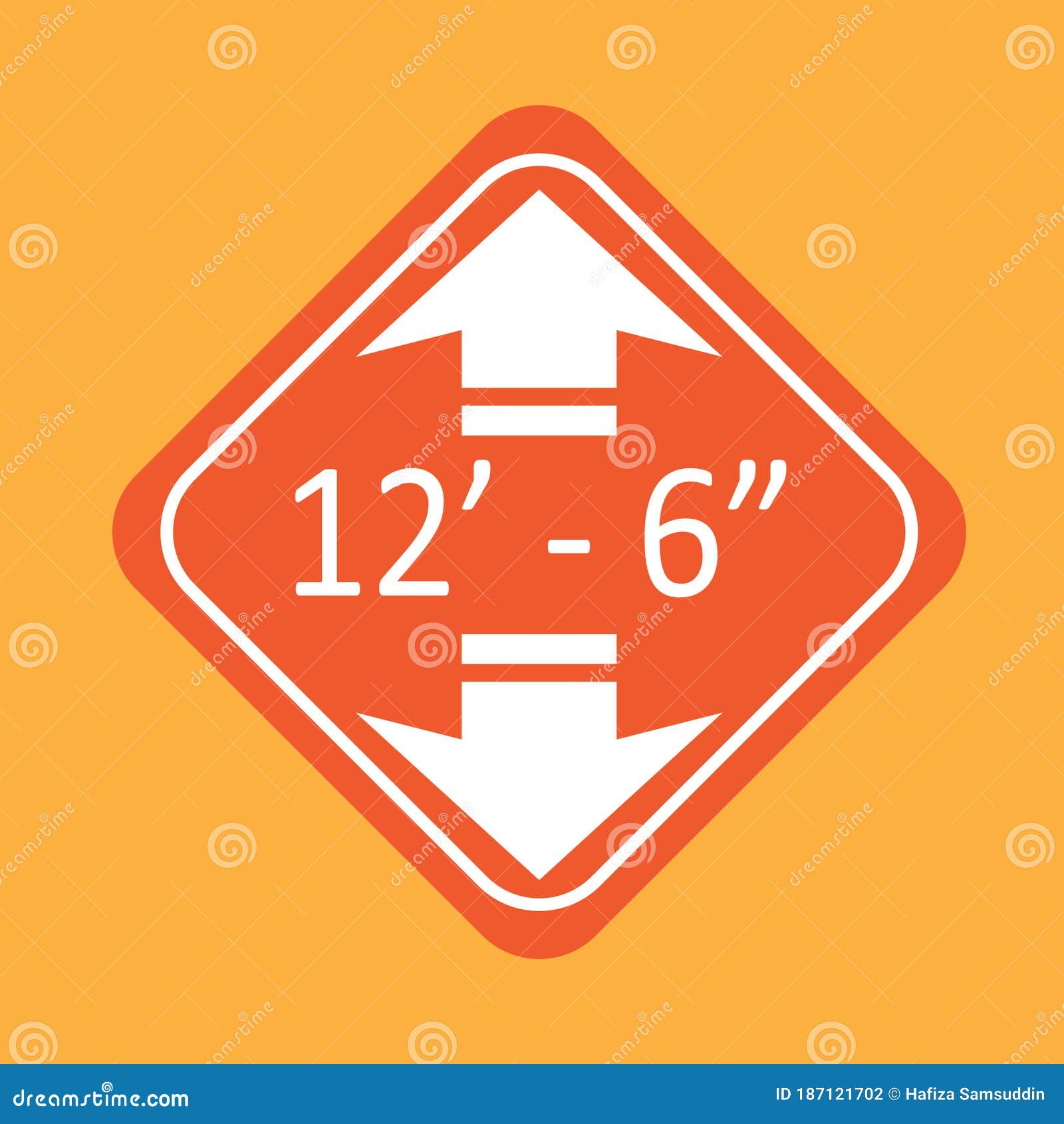 Underpass Height Sign. Vector Illustration Decorative Design Stock ...