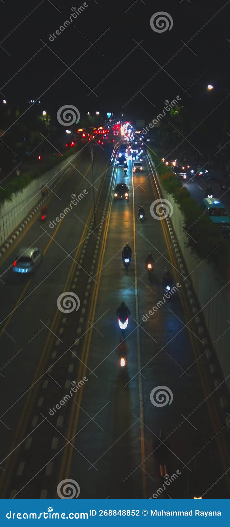 Underpass at night stock photo. Image of screenshot - 268848852