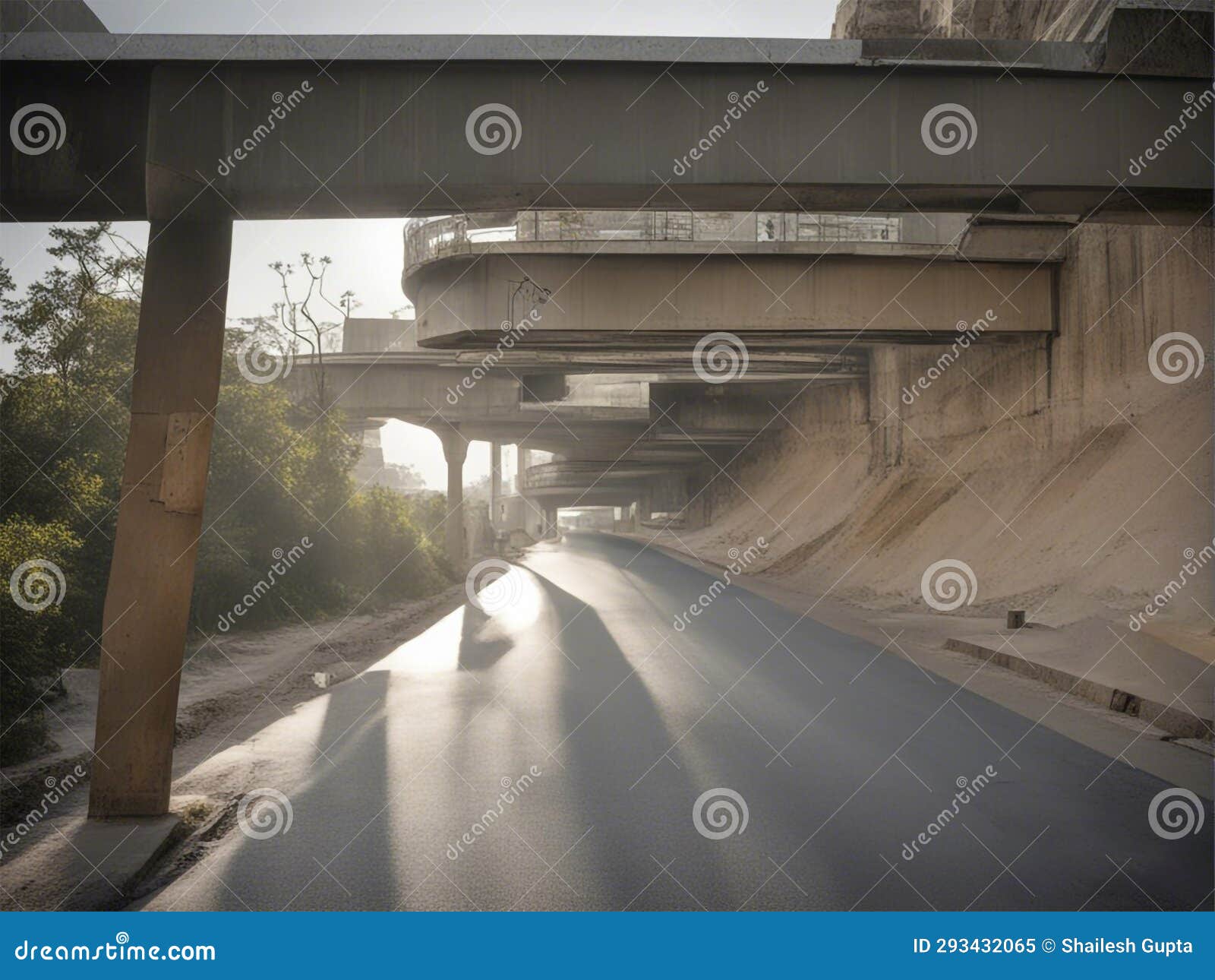 Underpass Road Structure Stock Photo Stock Illustration - Illustration ...
