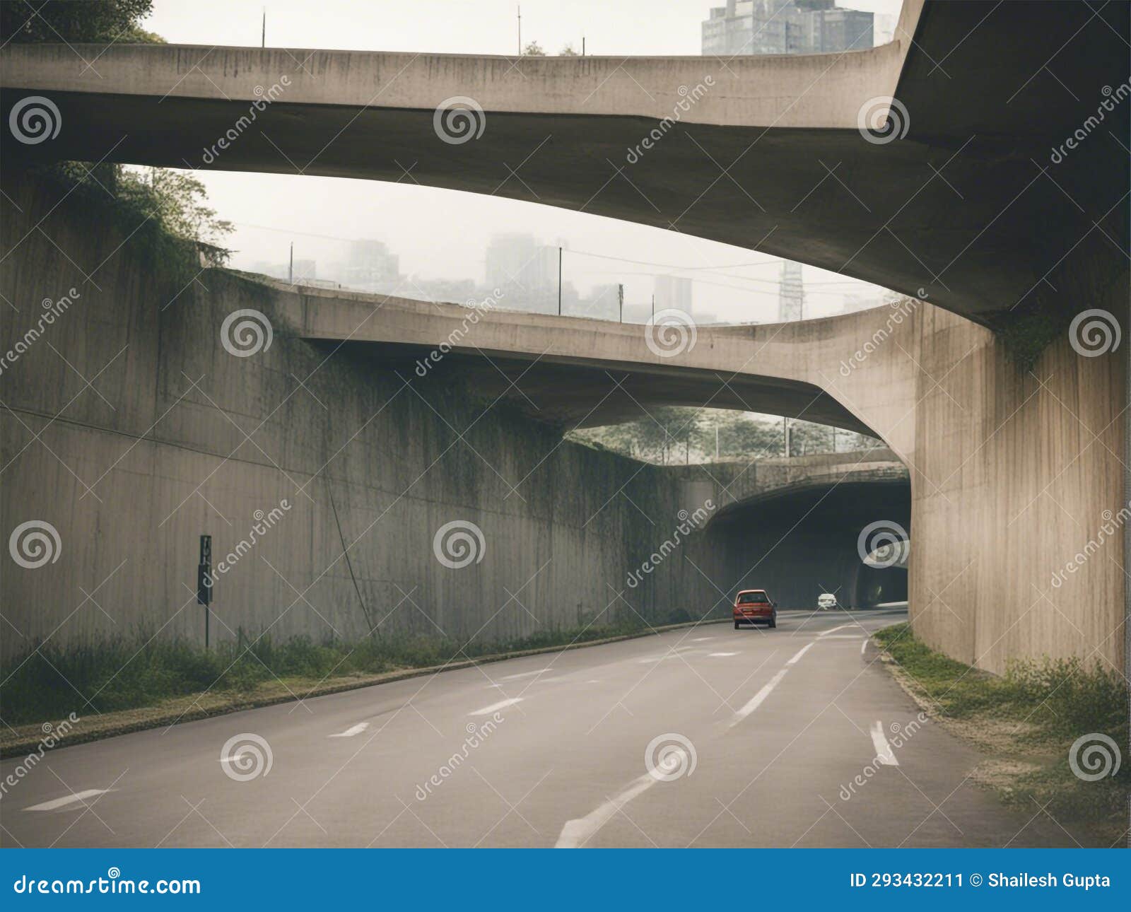Underpass Road Structure Stock Photo Stock Image - Image of road ...