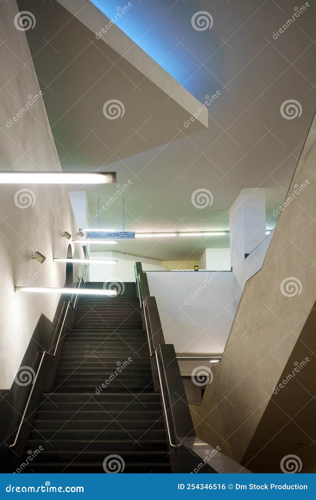 Underpasses Inside a Metro Station Stock Photo - Image of perspective ...