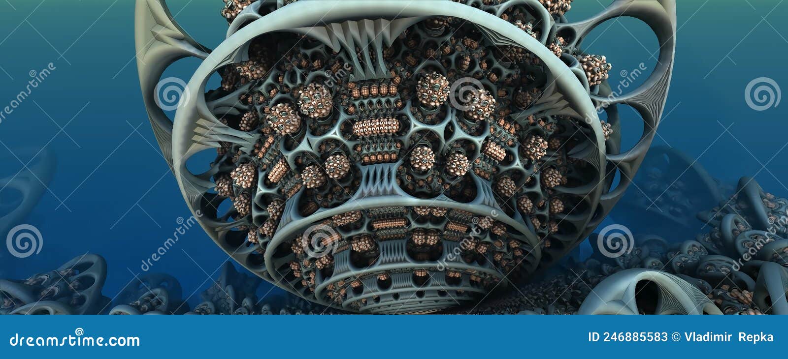 Undersea Capsule-3D Computer Render Virtual Scene Stock Illustration ... Undersea Capsule-3D Computer Render Virtual Scene Stock Illustration ...