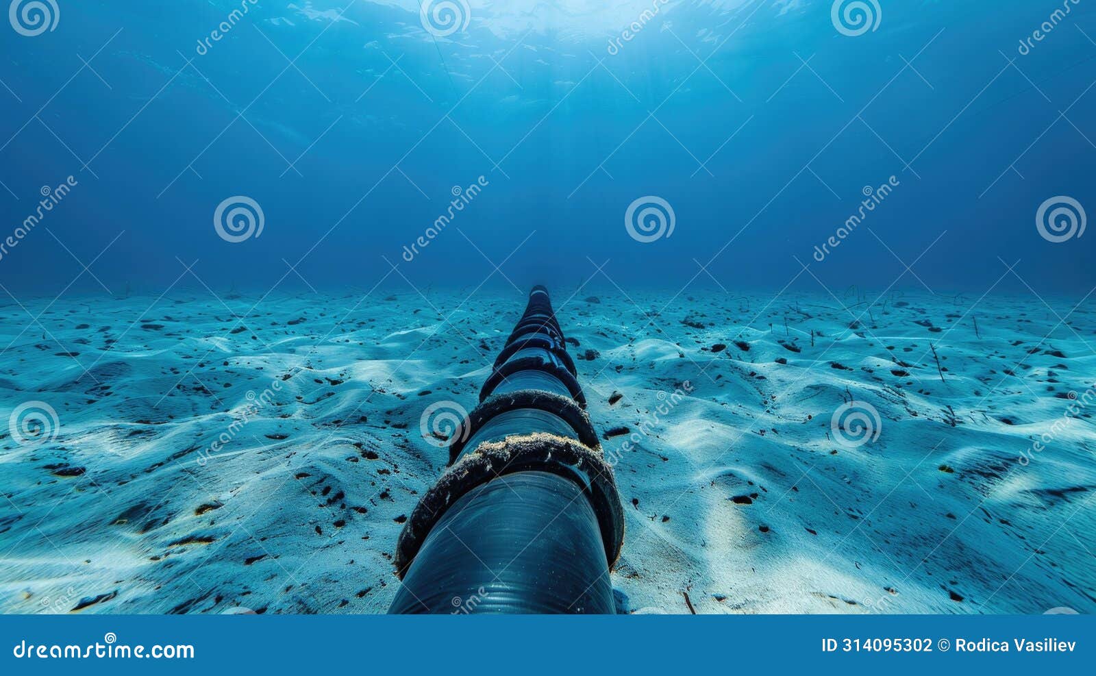 Undersea Internet Cables. Submarine Communications Cable Stock Photo ...