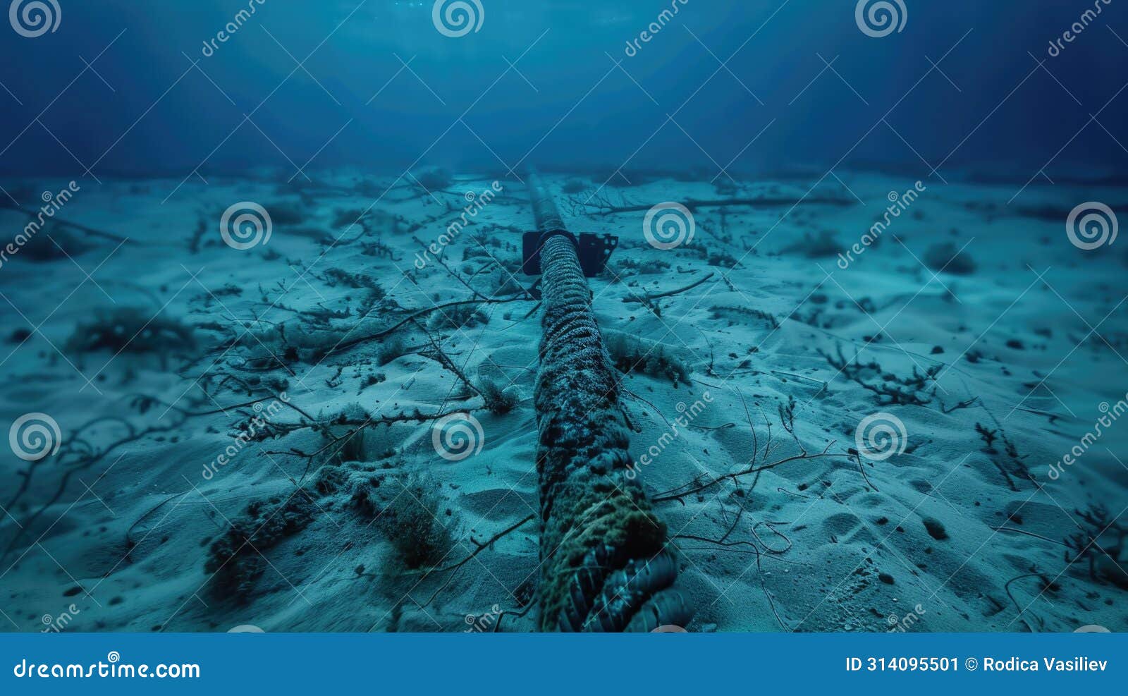 Undersea Internet Cables. Submarine Communications Cable Stock Image ...