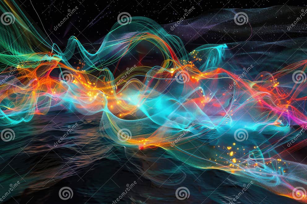 Undersea Network Map Visualizing Global Internet Traffic Flows, Dynamic ...