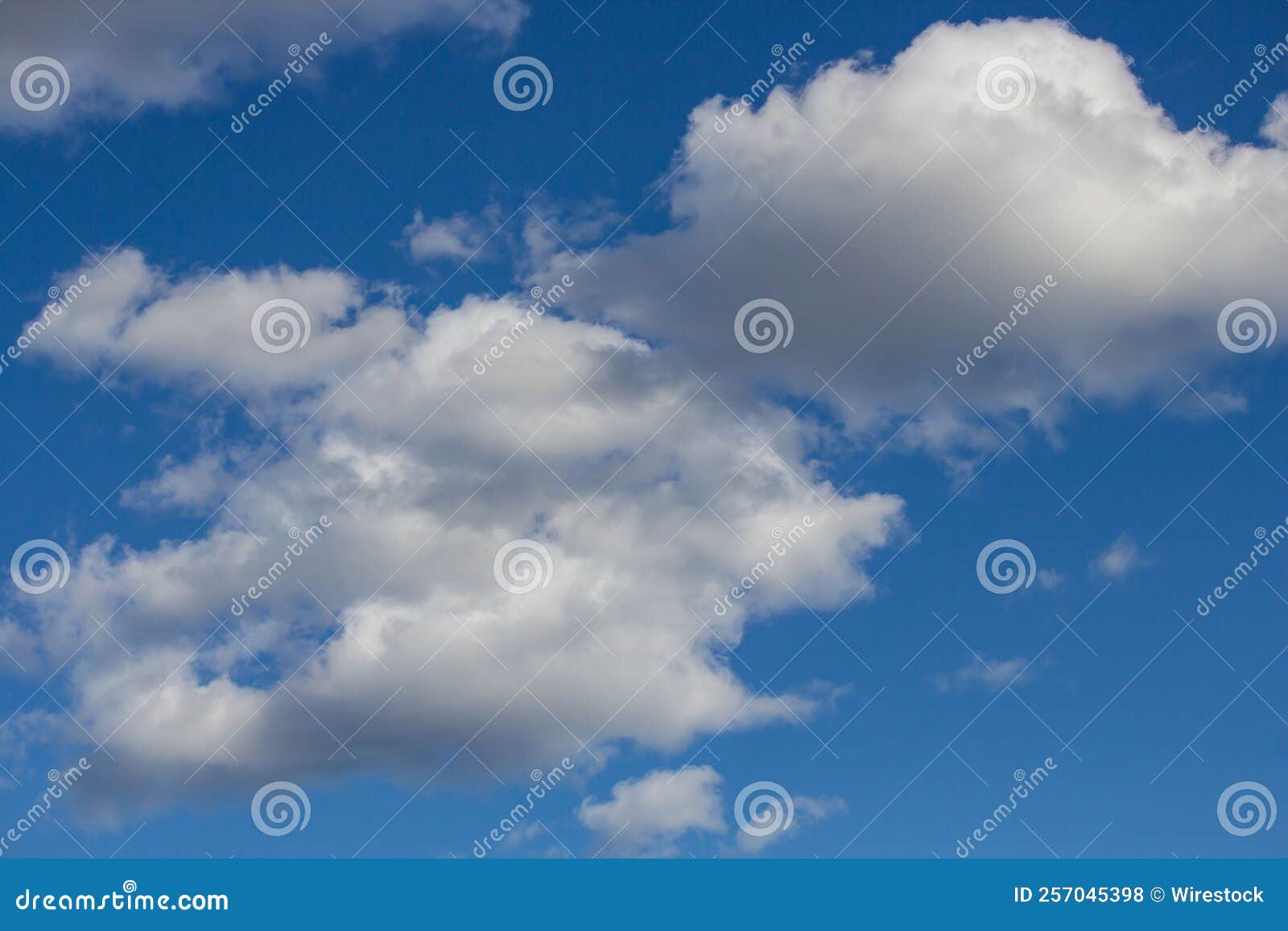 Undershot of White Clouds in the Blue Sky Stock Photo - Image of cloudy ...
