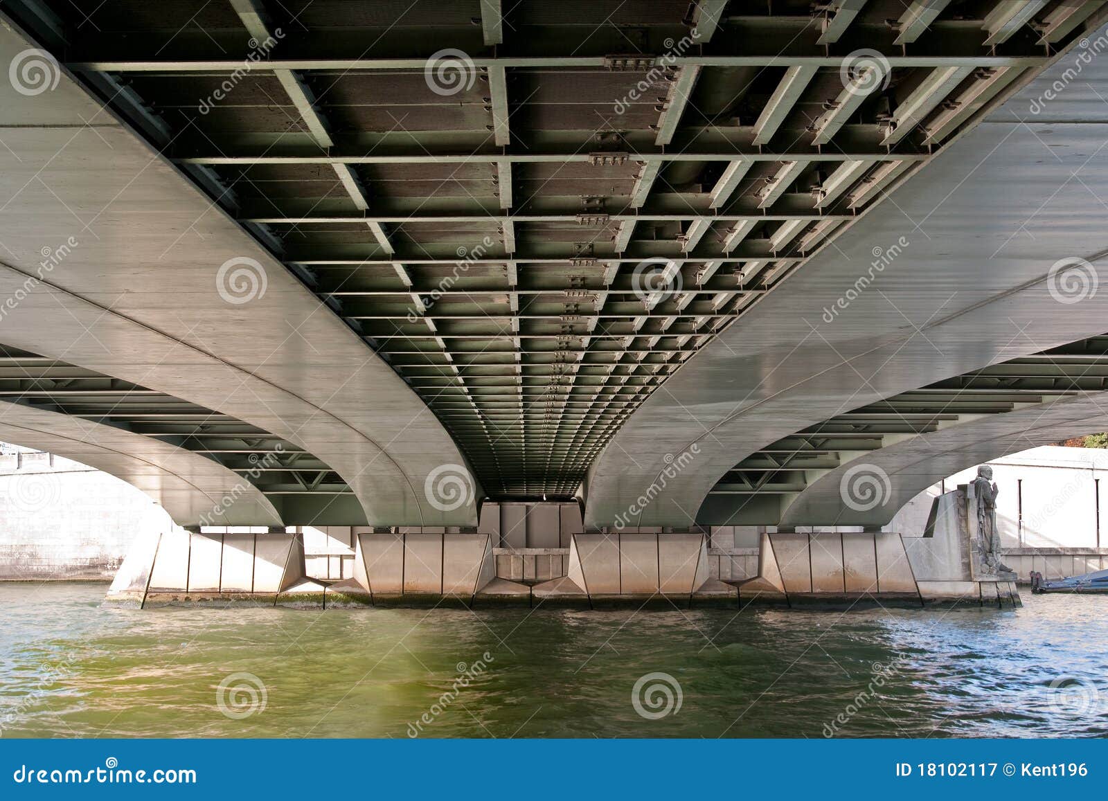 Underside of Alma Bridge stock image. Image of view, architecture ...