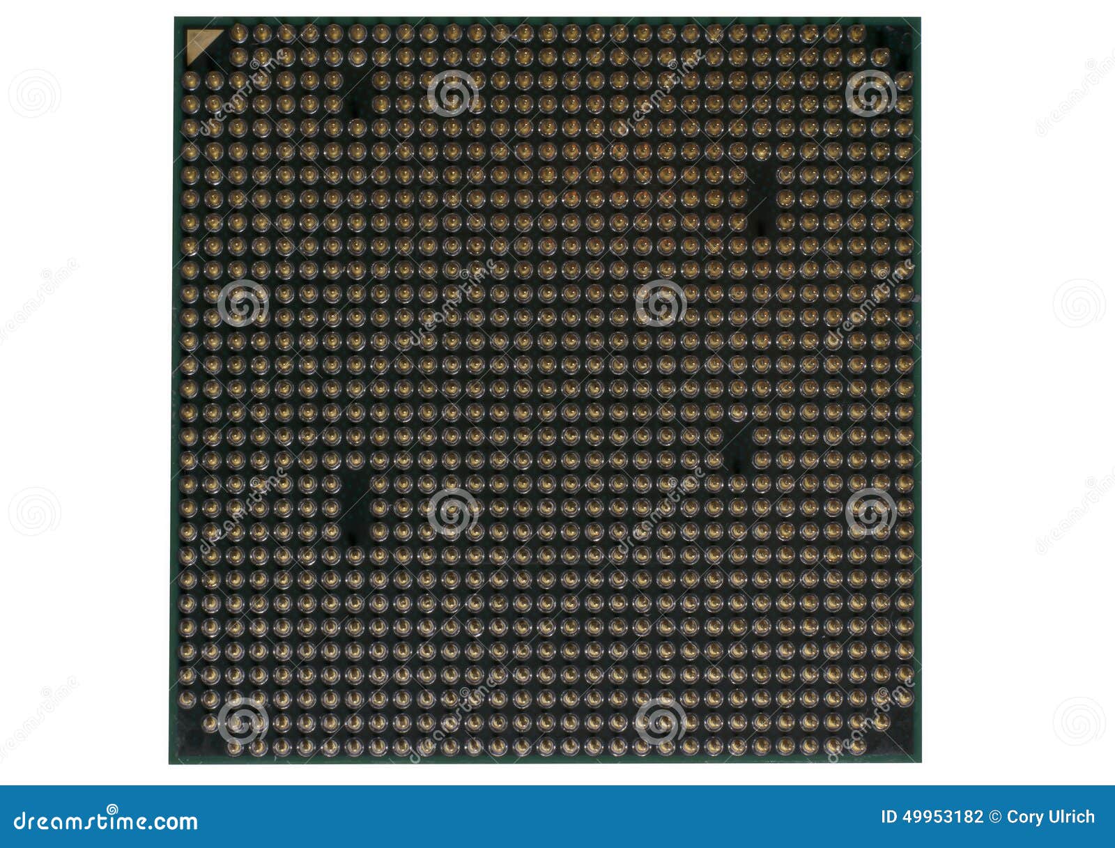 Processor Underside Bypass Capacitors And Connector Royalty-Free Stock ...