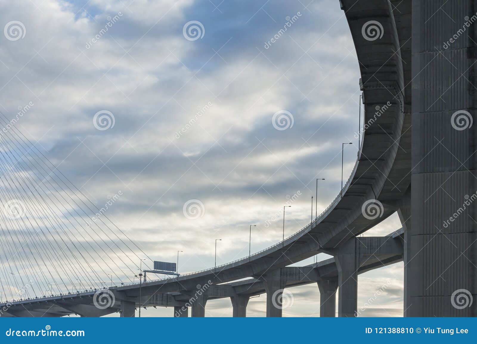 Elevated Highway and Bridge Stock Photo - Image of column, highway ...