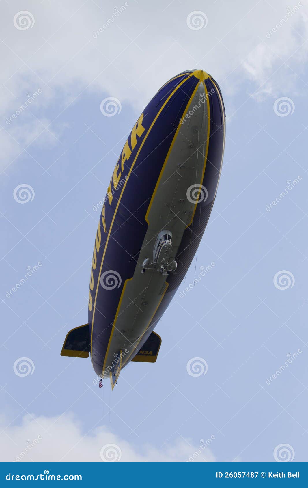 Underside of GoodYear Blimp Editorial Photography - Image of yellow ...
