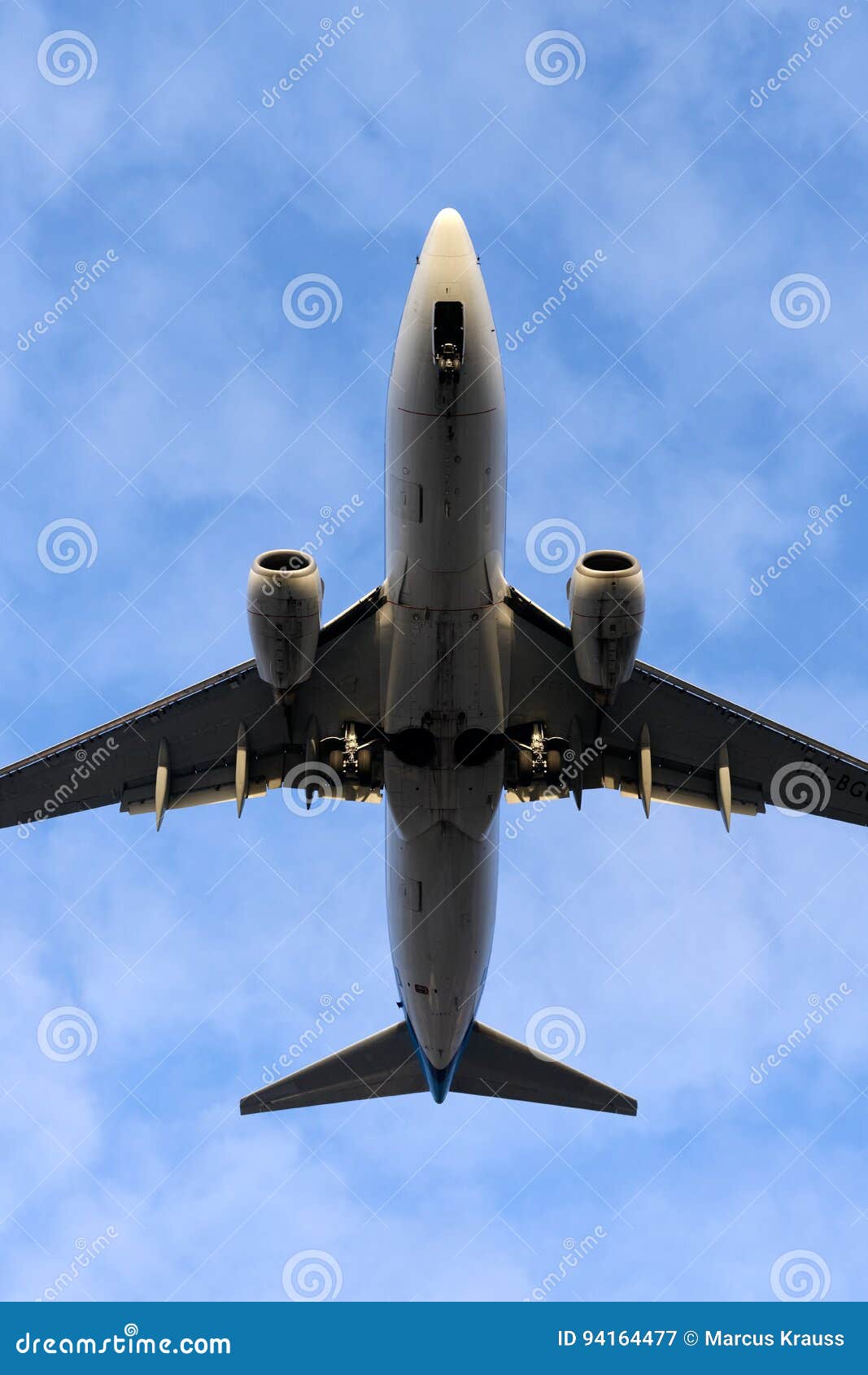 The Underside of a Modern Airplane Stock Image - Image of space, home ...