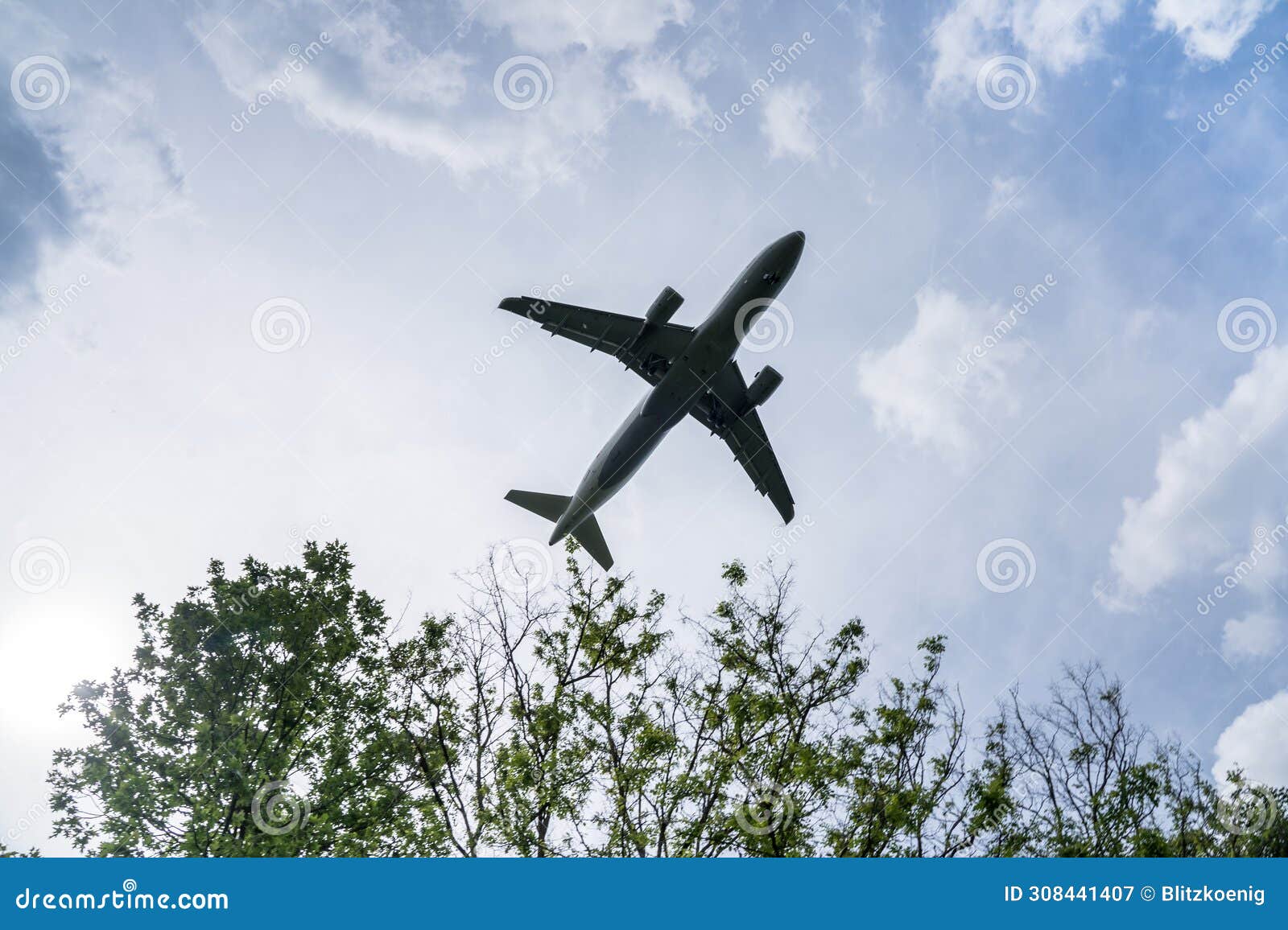 Underside View of Airplane Taking Off Stock Image - Image of airliner ...