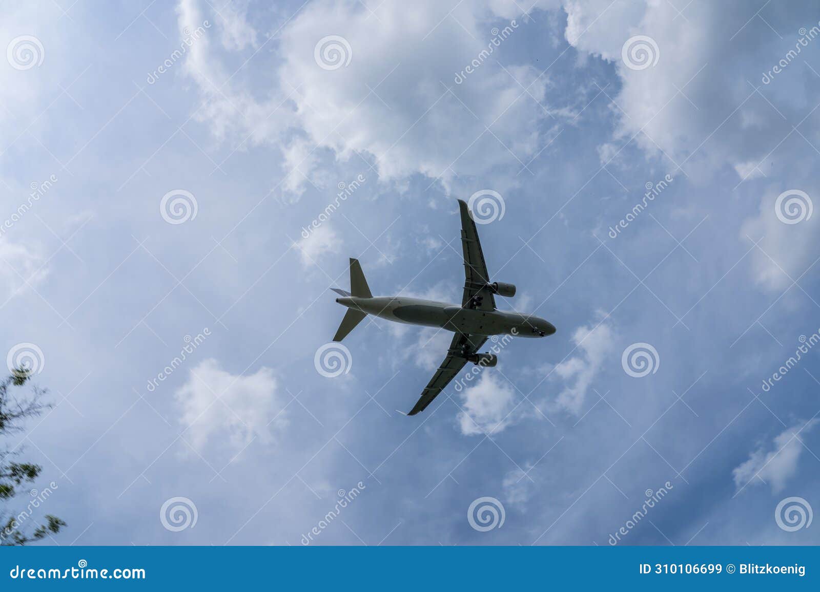 Underside View of Airplane Taking Off Stock Image - Image of airplane ...