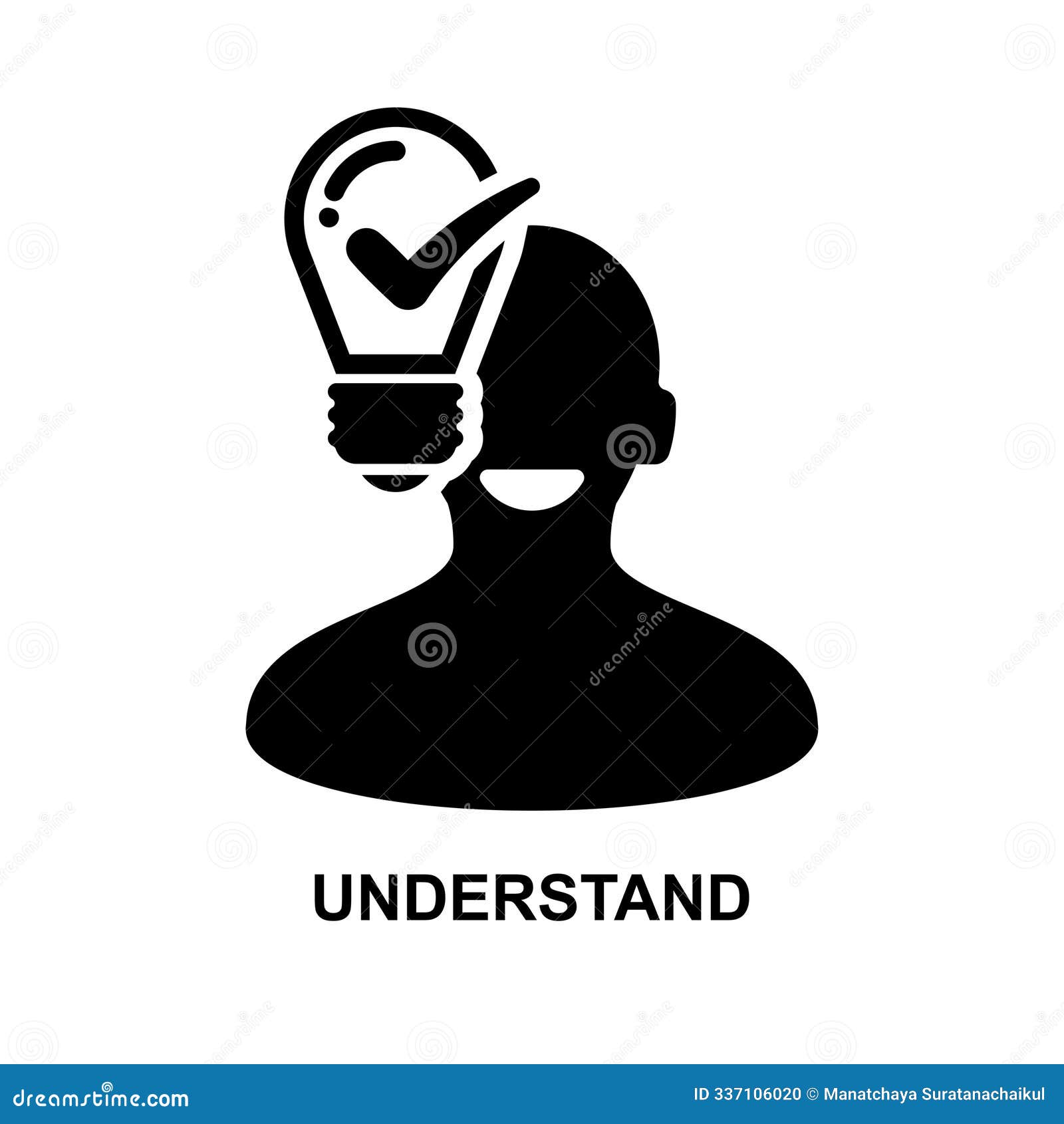 Understand Icon. the Black Understand Symbol Isolated on Background ...
