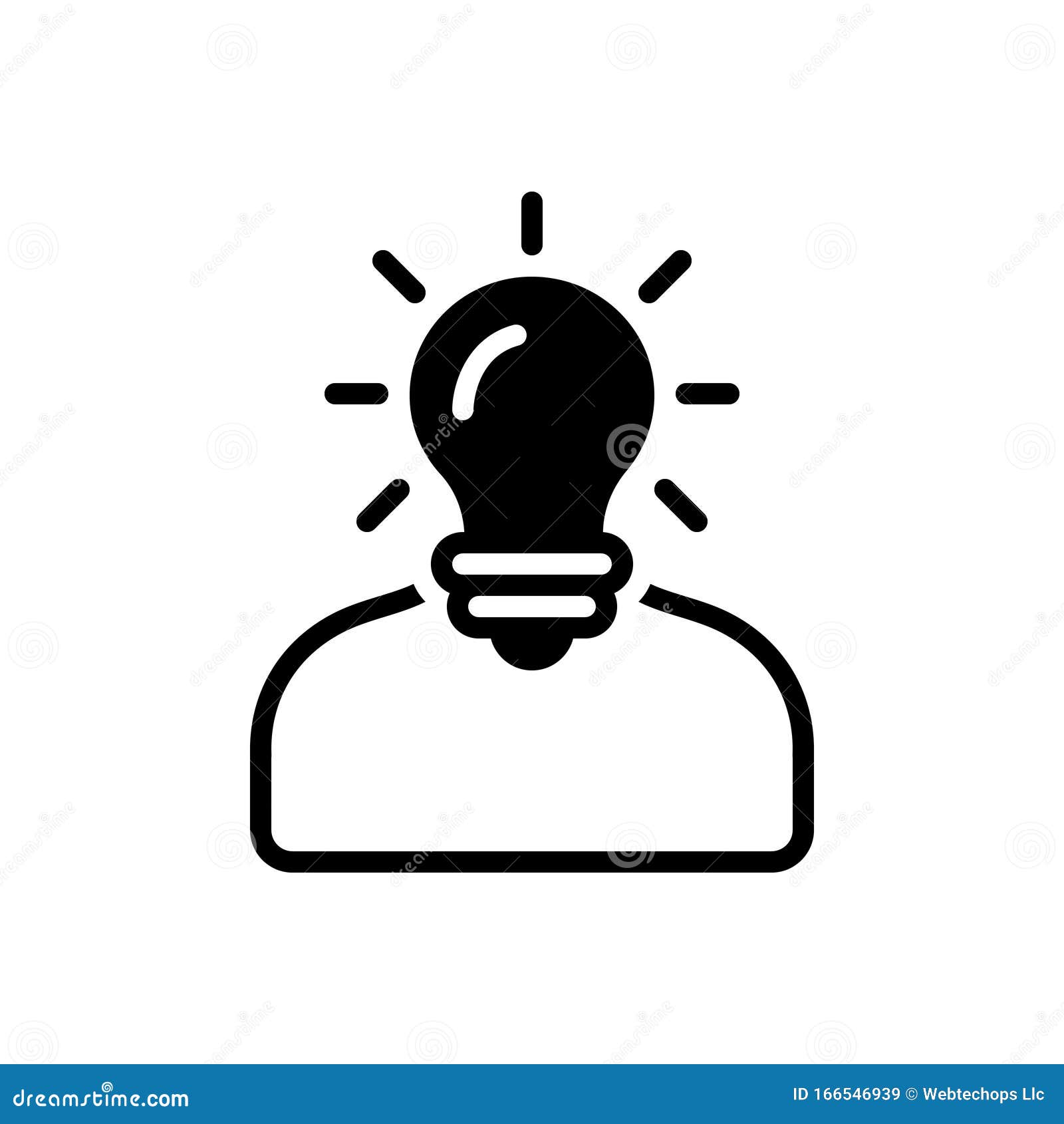 Black Solid Icon for Understand, Deem and Comprehend Stock Illustration ...