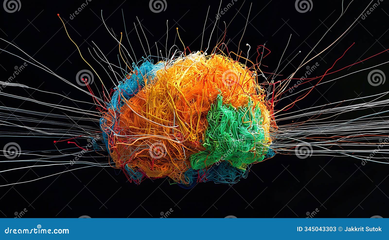 Understanding ADHD Brain Illustration Educational Context Digital Art ...