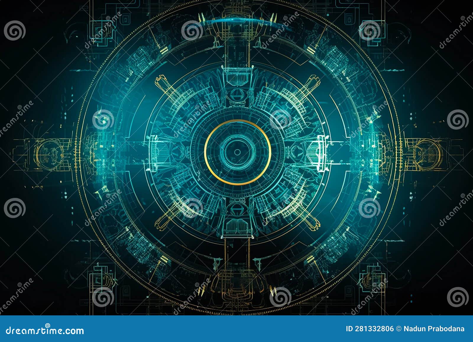 "Understanding AI Schematics on Holographic Screen (AI Generated) Stock ...