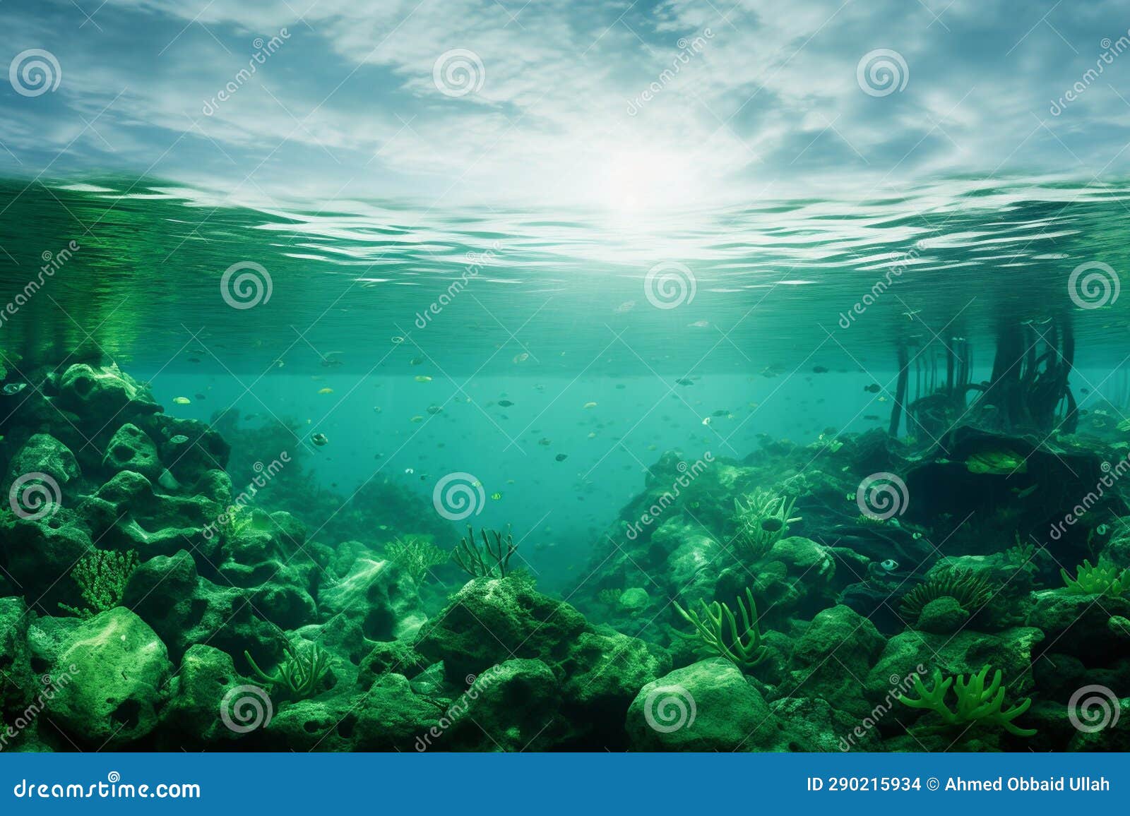 Understanding The Algal Blooms In The World's Oceans. Generative By Ai ...