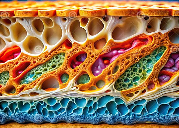 Understanding Bone Structure: a Detailed Cross-Section Illustrating the ...