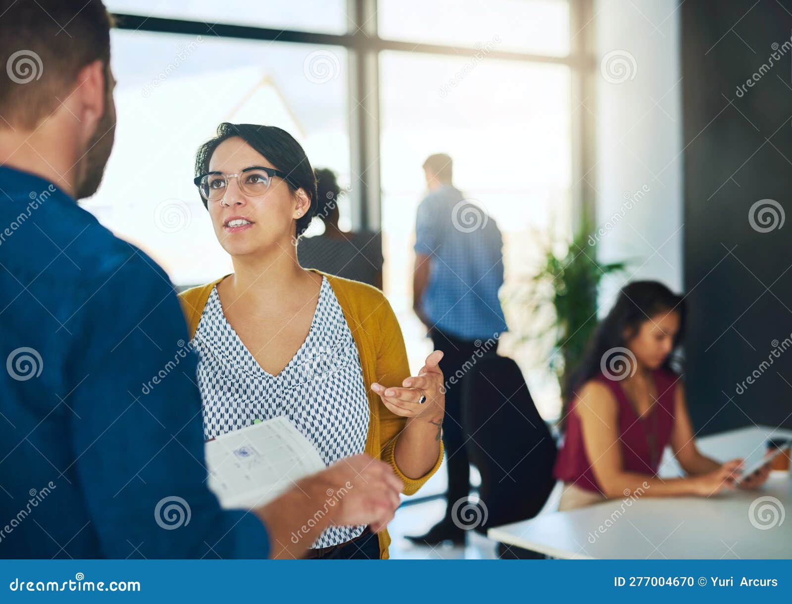 Understanding Each Others Vision. Colleagues Having a Discussion in a ...