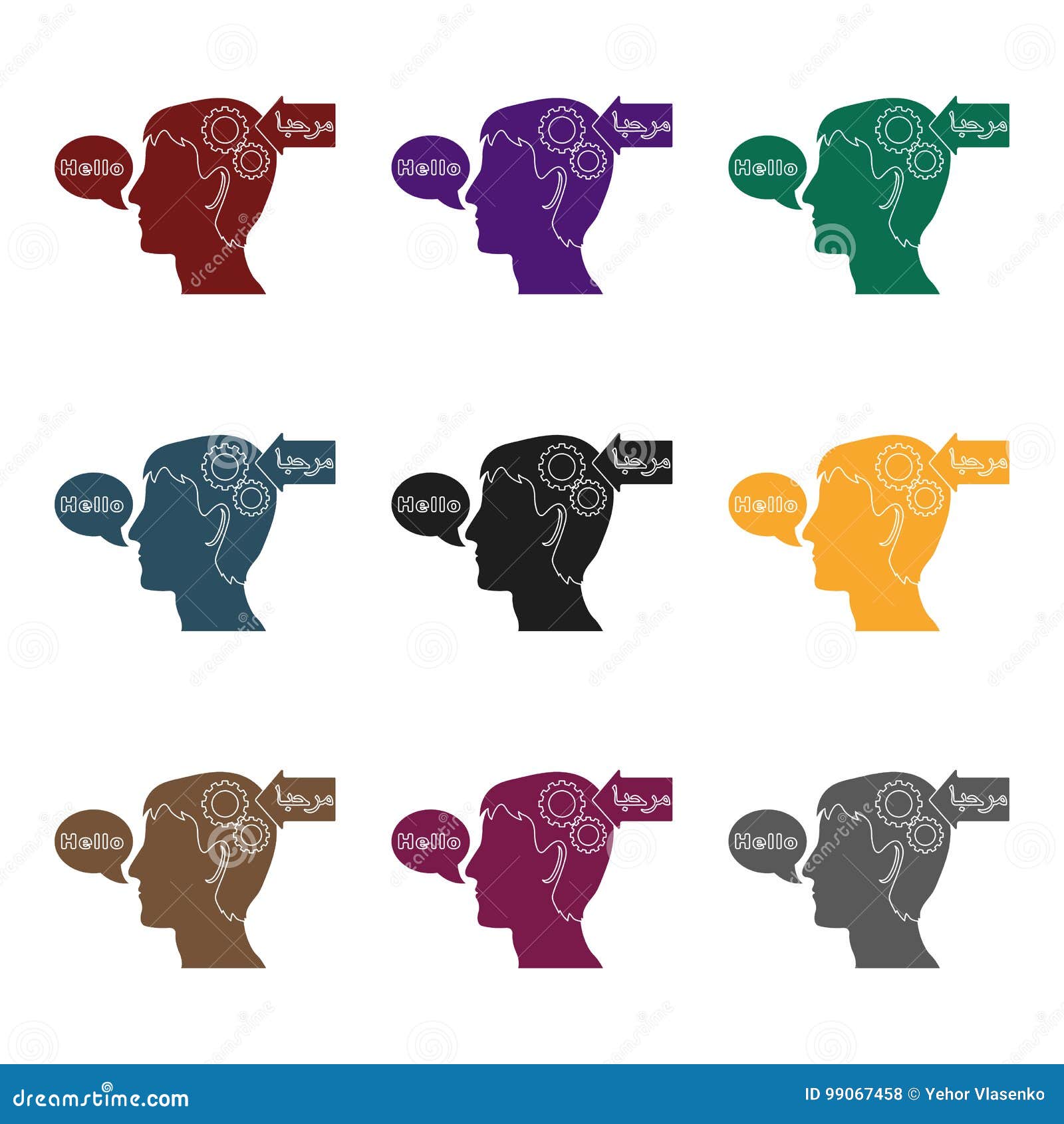 Understanding Of Foreign Language Icon In Black Style Isolated On White ...