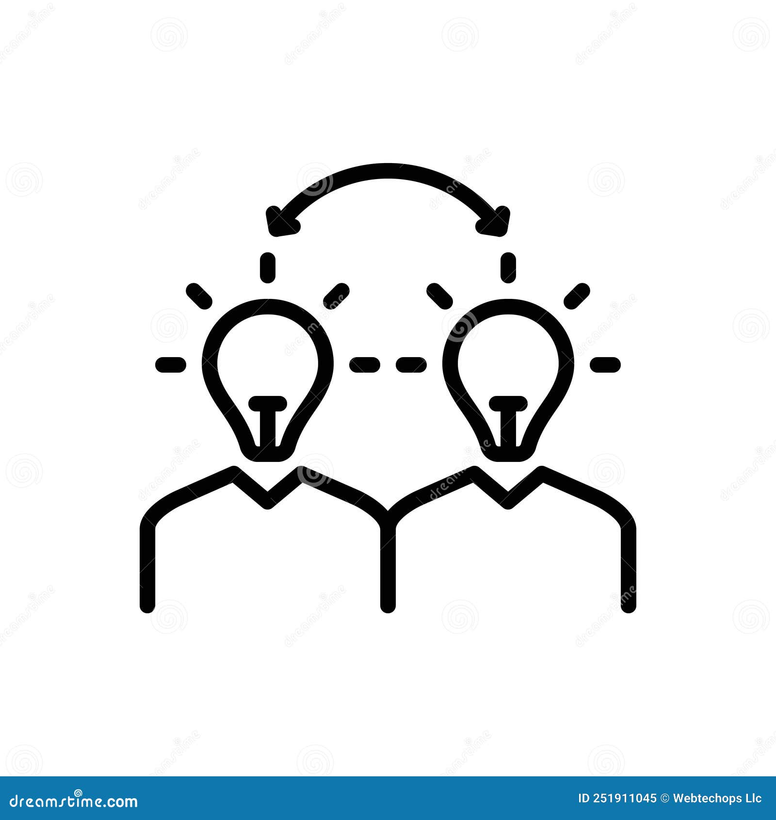 Black Line Icon for Understanding, Comprehension and Empathetic Stock ...