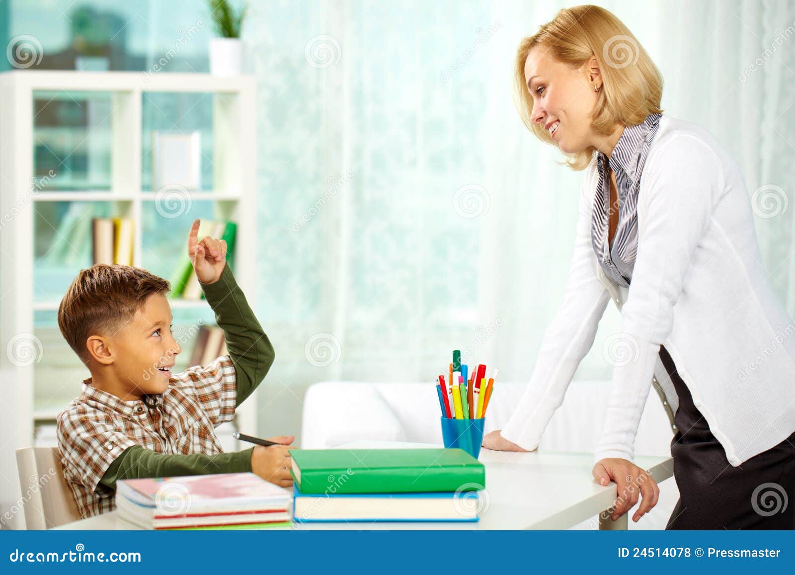 Understanding the idea stock photo. Image of interacting - 24514078