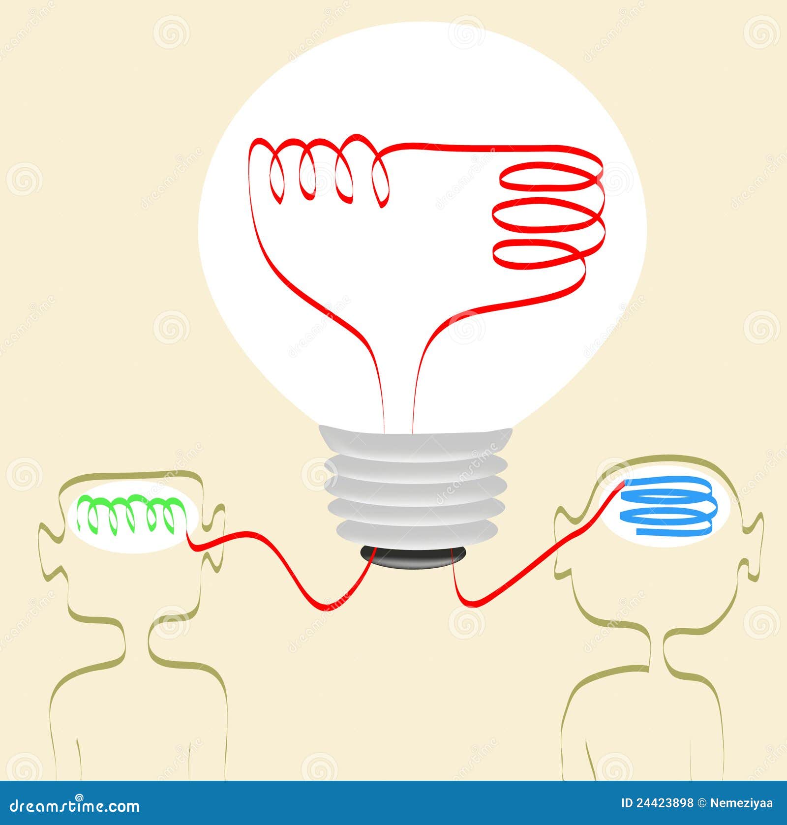 Understanding of Interlocutors Stock Vector - Illustration of face ...