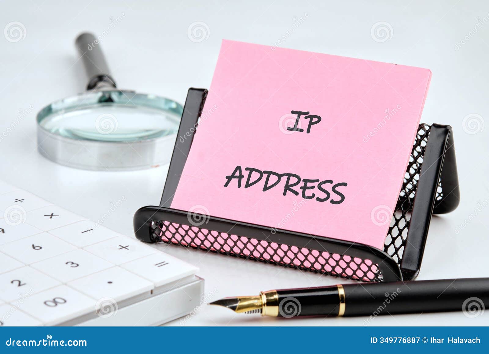 Understanding IP Address with Tools on a Desk at a Tech Workspace Stock ...