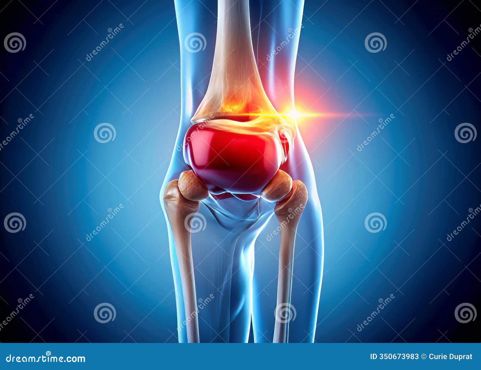 Understanding Knee Pain 3D Anatomy Visualization Shows Joint ...