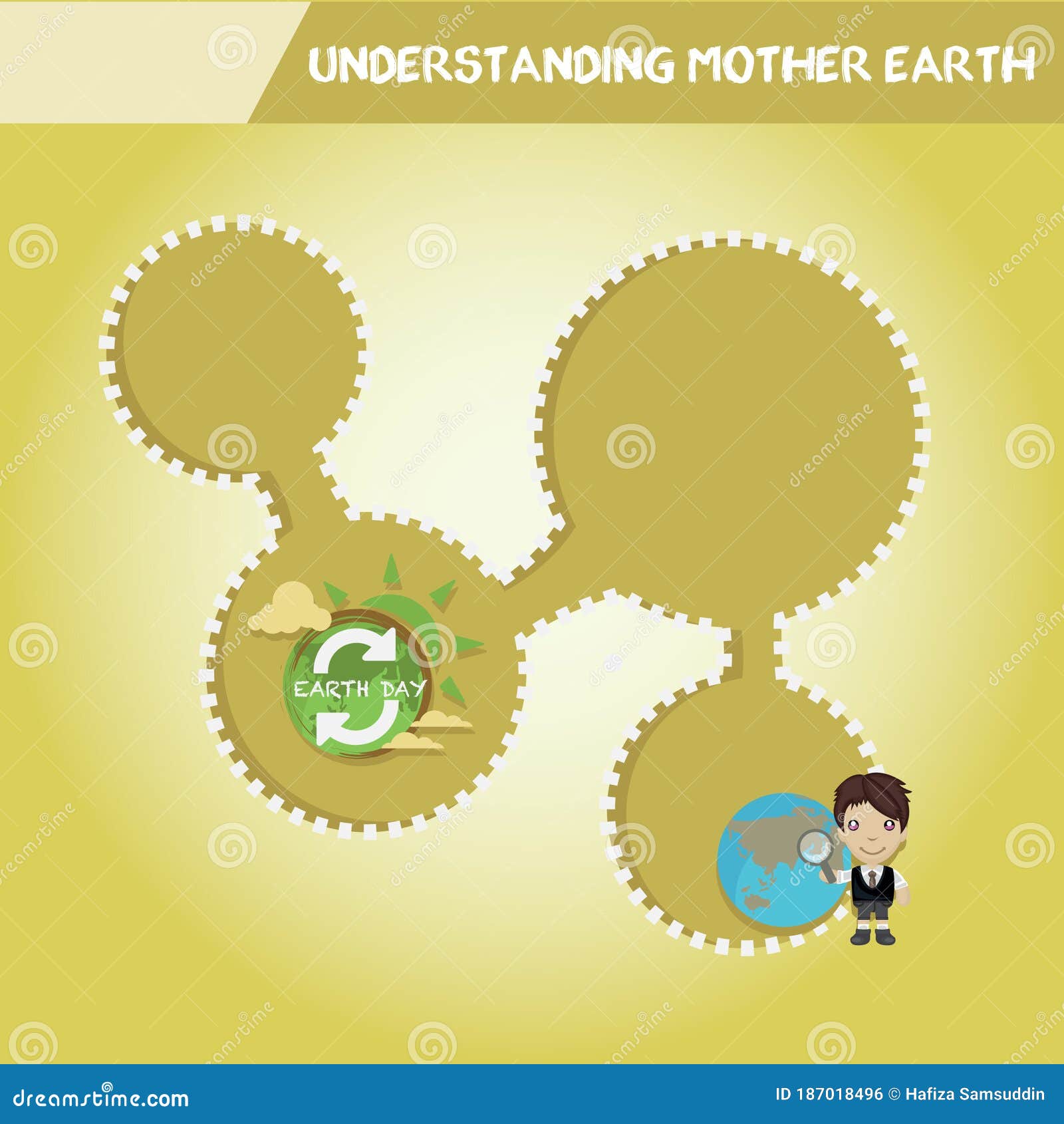 Understanding Mother Earth Infographic Vector Illustration Decorative Design Stock Vector