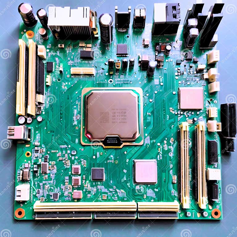 Understanding Motherboards the Backbone of Your Computer System Stock ...