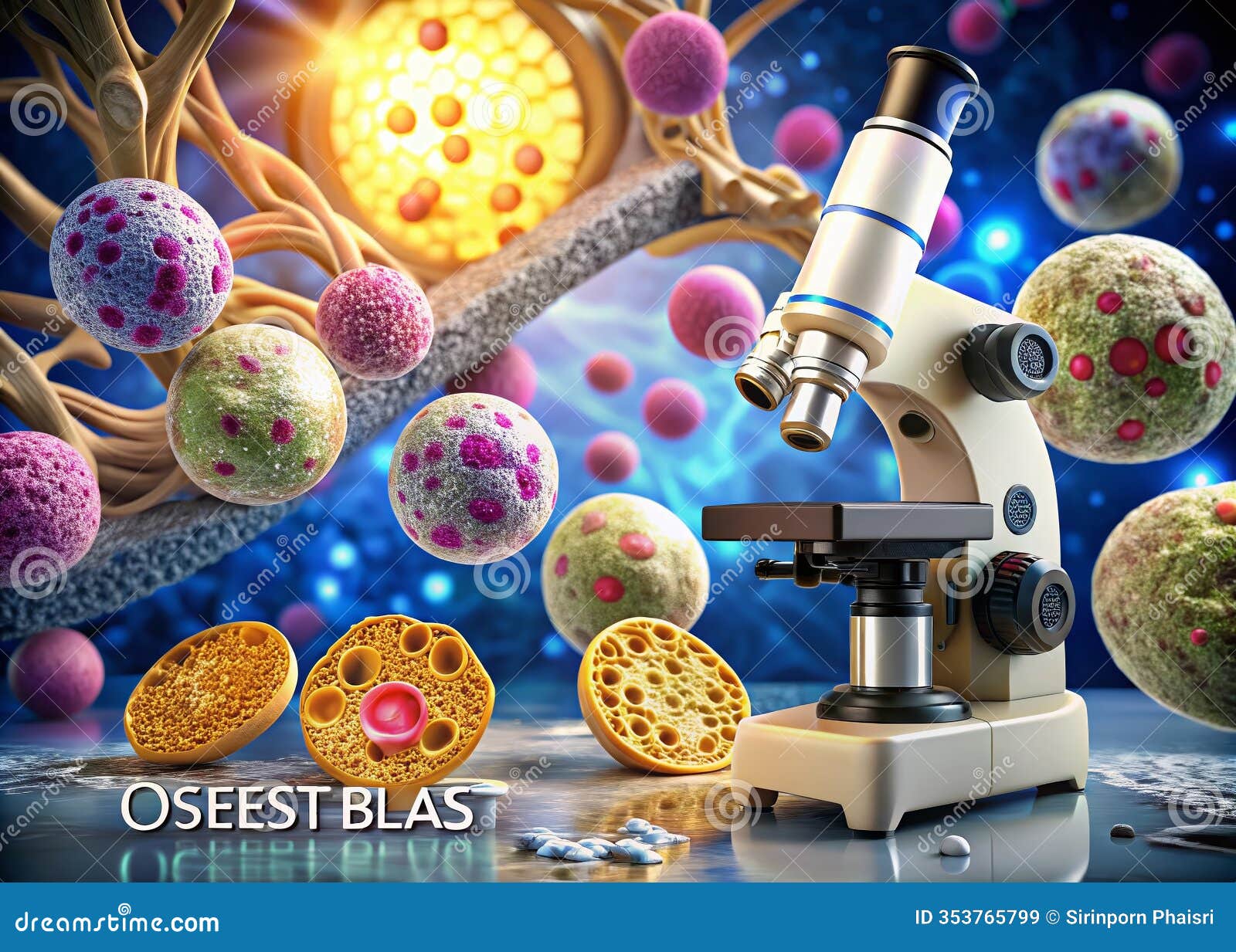 Bone Cell Differentiation Activation Diagram Cartoon Vector ...
