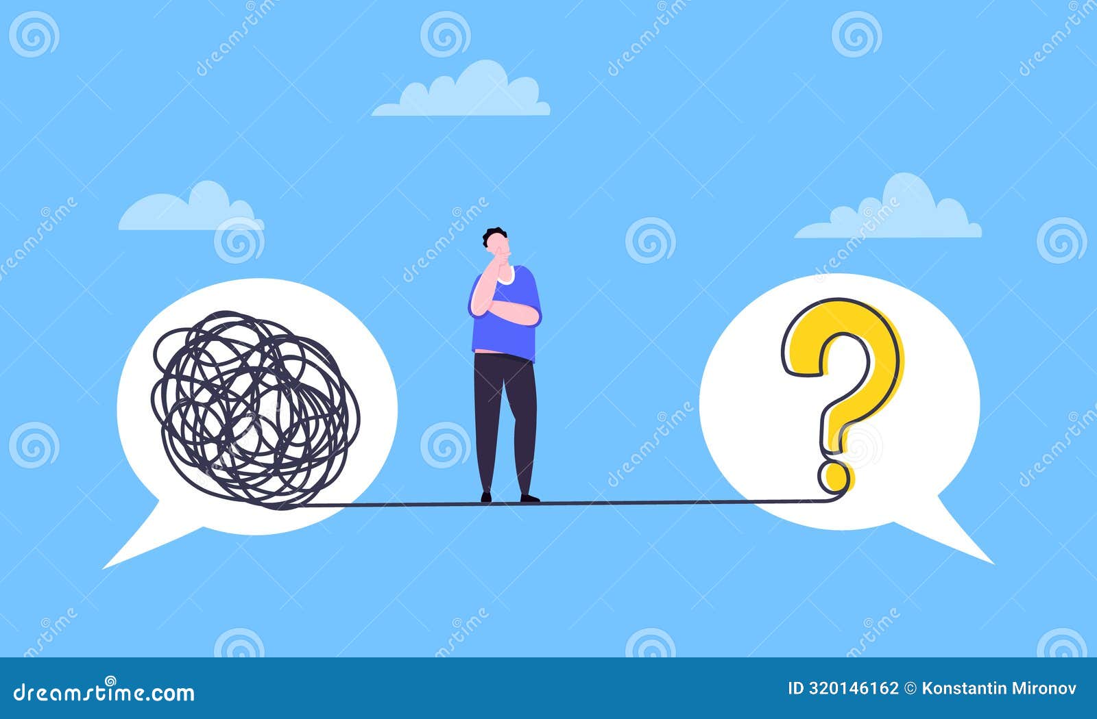 Understanding Problem Solution Simplify Challenge. Stock Vector ...
