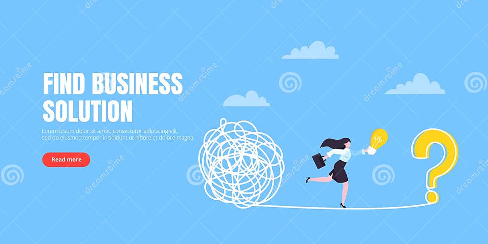 Understanding Problem Solution Simplify Challenge. Stock Illustration ...