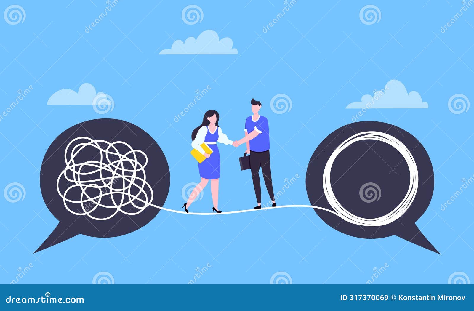 Understanding Problem Solution Simplify Challenge. Stock Vector ...
