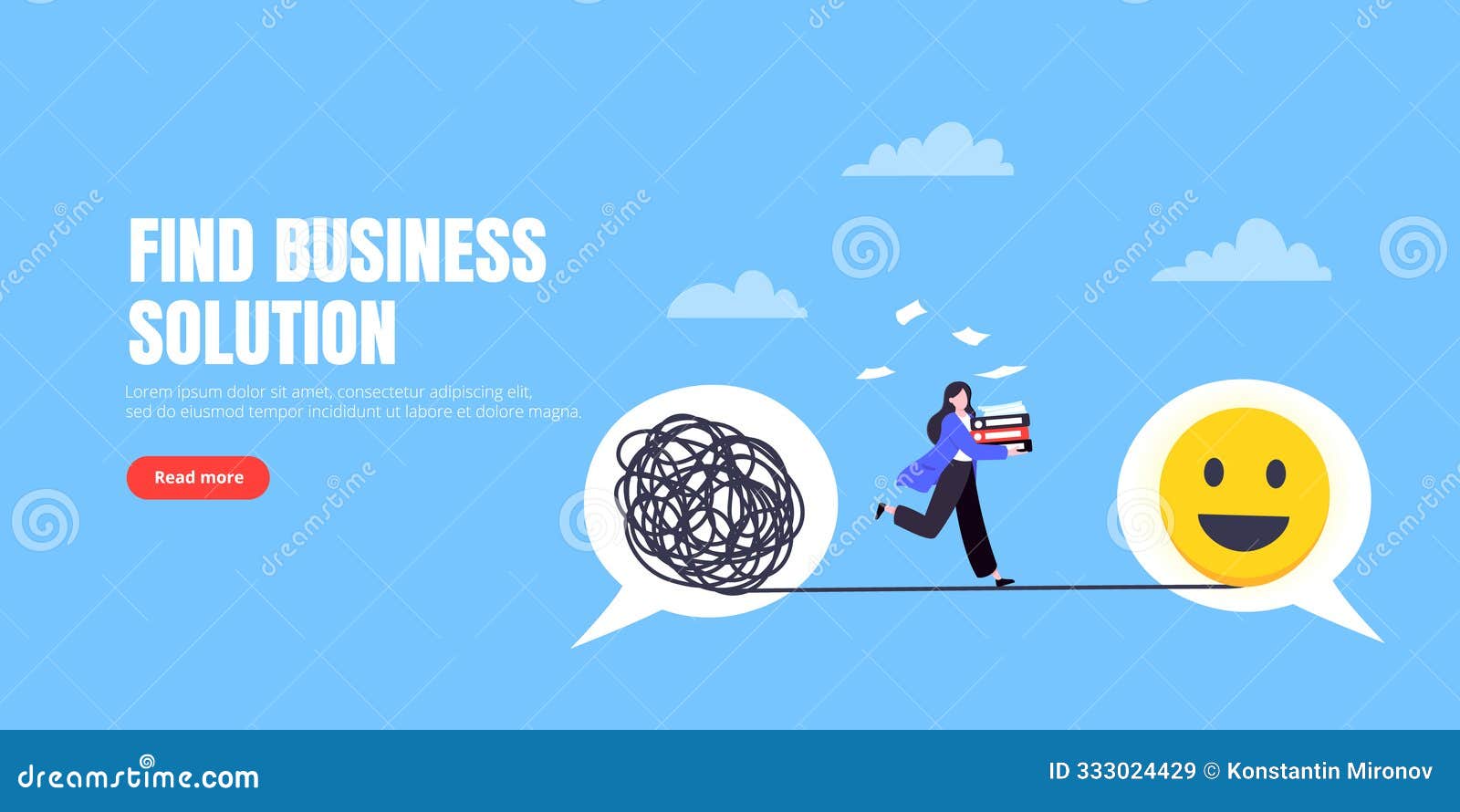 Understanding Problem Solution Simplify Challenge. Stock Illustration ...