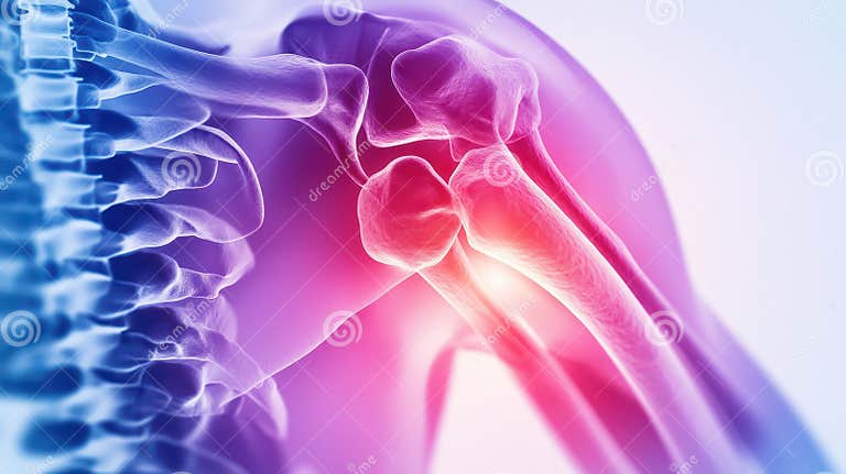 Understanding Shoulder Anatomy and Joint Function Stock Photo - Image ...