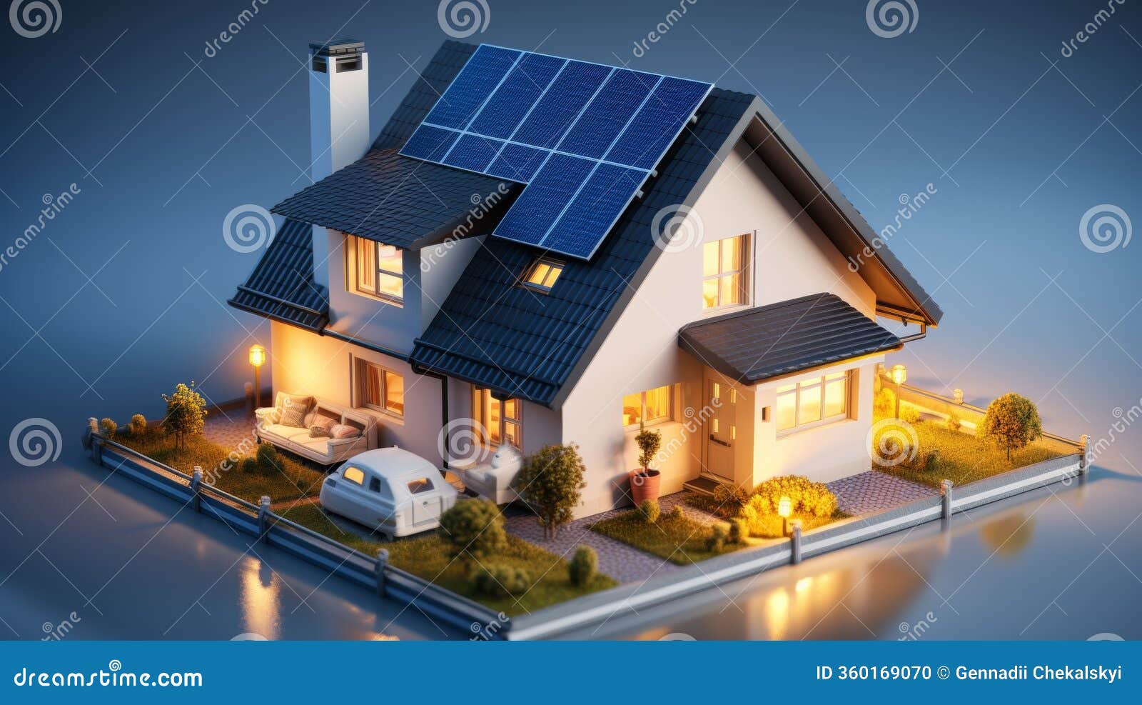 Understanding Solar Power A Simple Schematic Of Solar Panel, Inverter ...