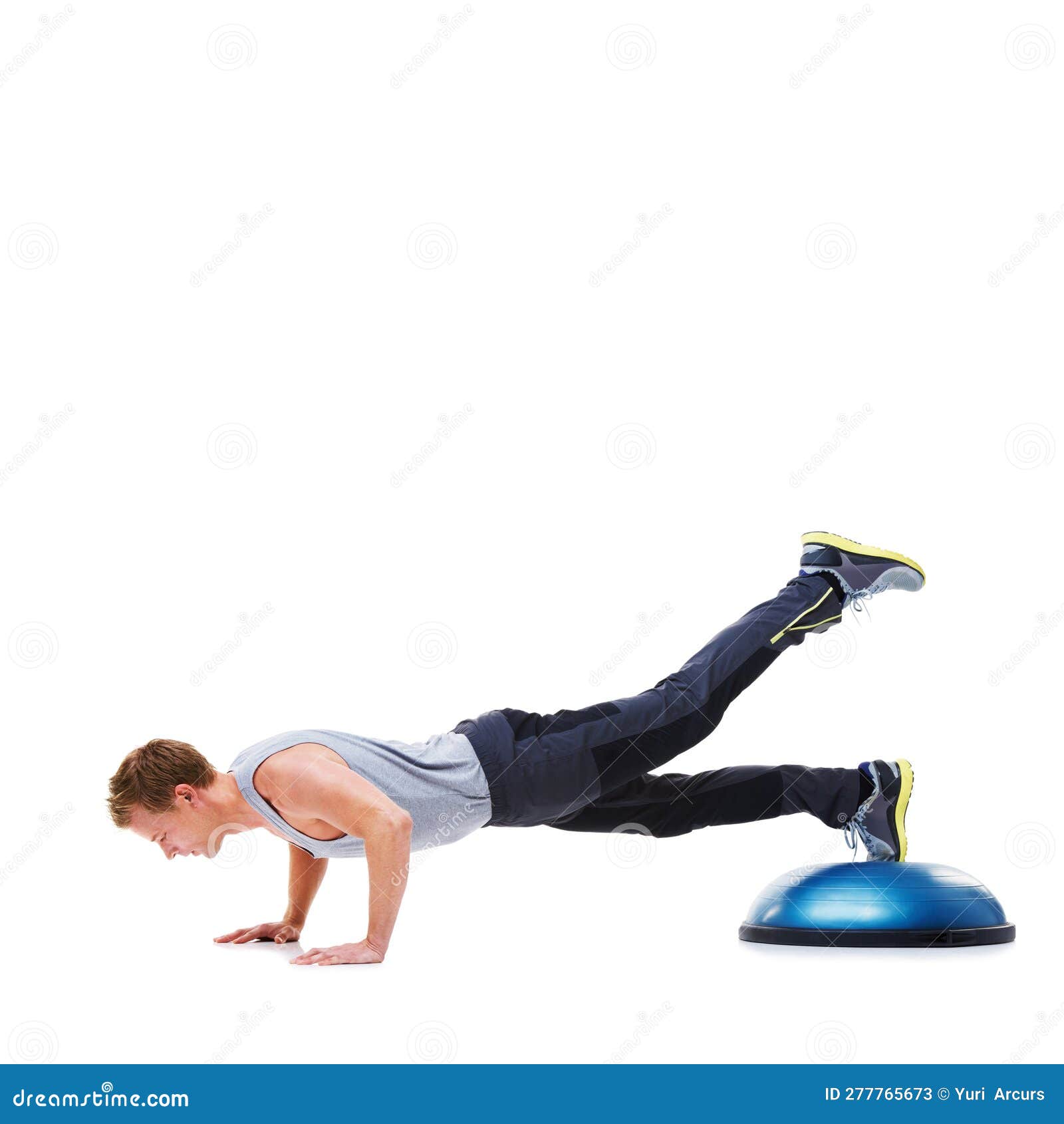 He Understands the Importance of a Solid Exercise Plan. a Handsome ...