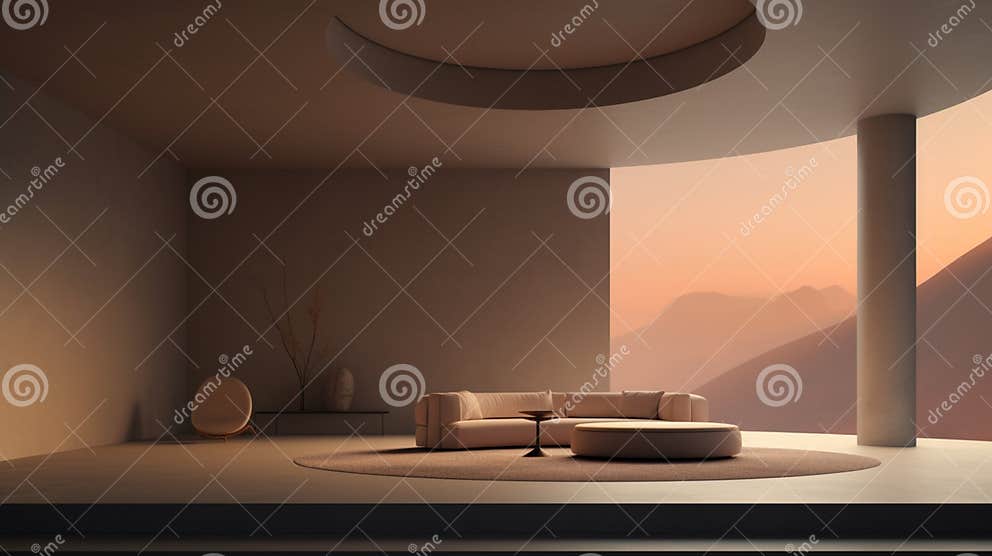 An Understated yet Captivating Scene Featuring Minimalist Shapes and ...