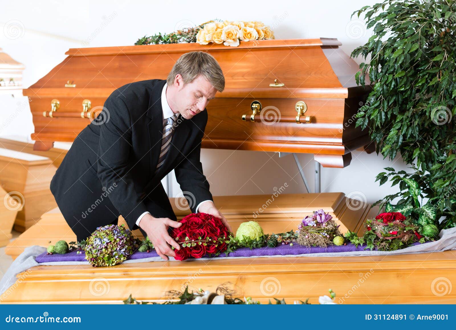 Undertaker in his store stock image. Image of business - 31124891