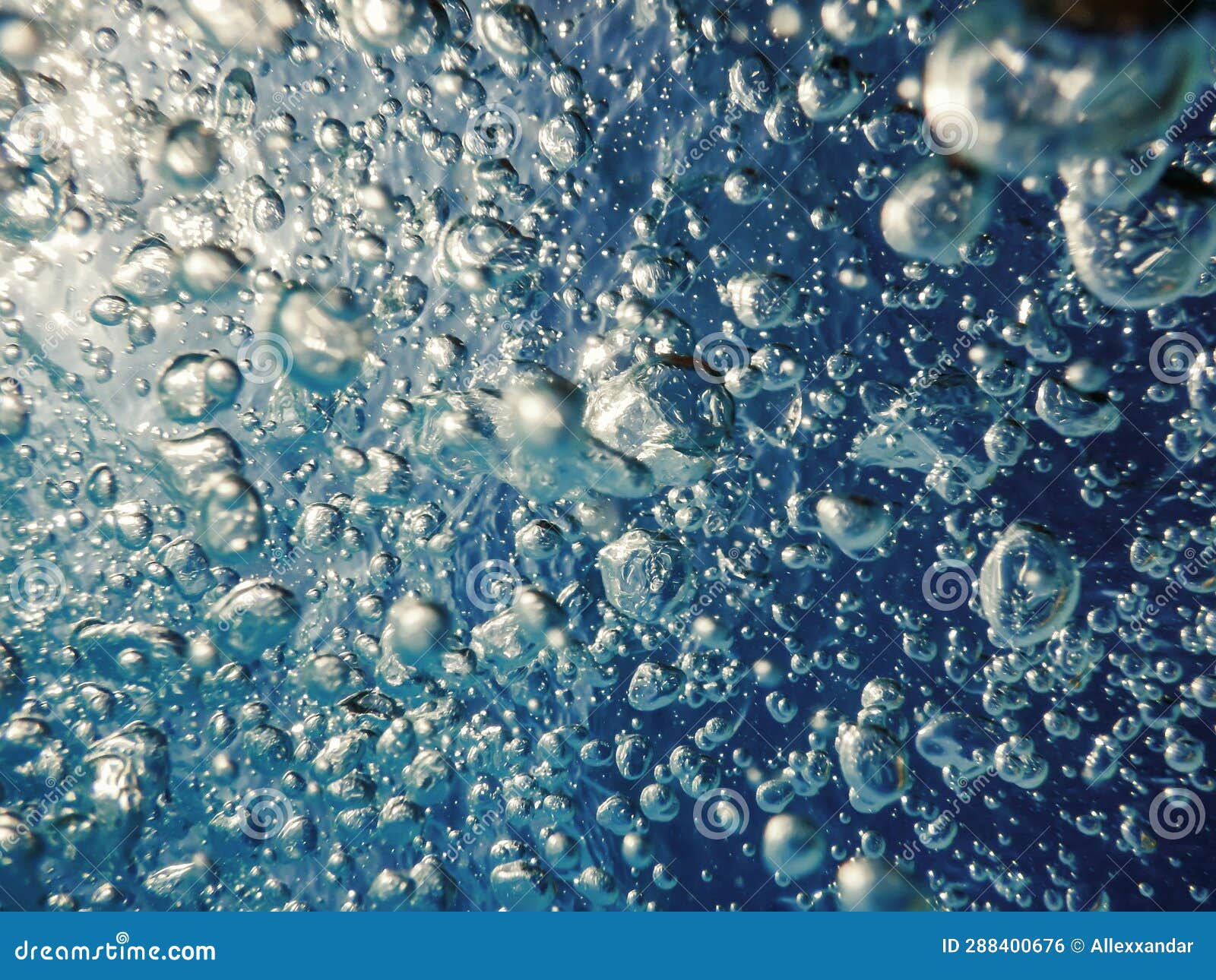 Underwater Air Bubbles with Sunlight Stock Photo - Image of marine ...