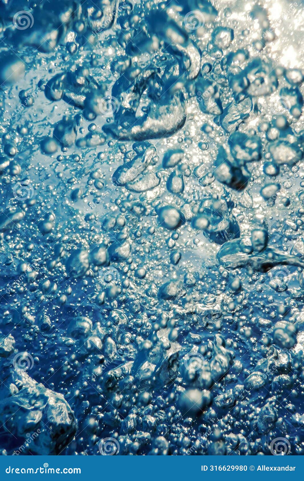 Underwater Air Bubbles with Sunlight Stock Photo - Image of nature ...