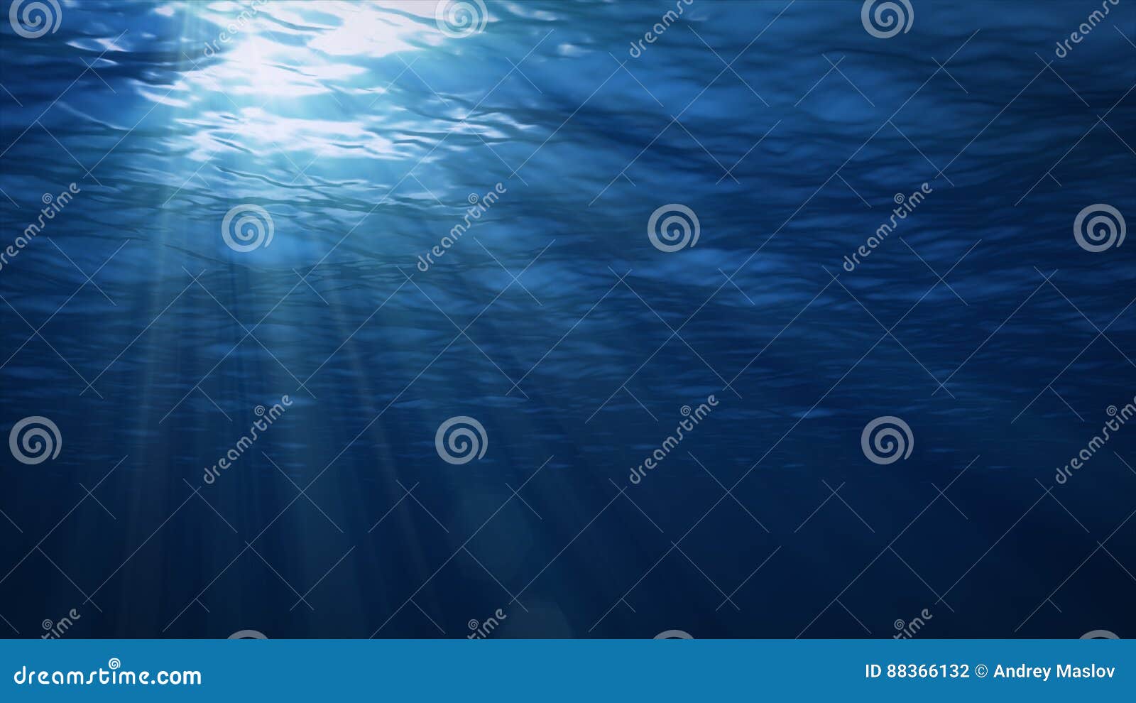 Underwater Background. Blue Underwater with Ripple and Wave Lights ...