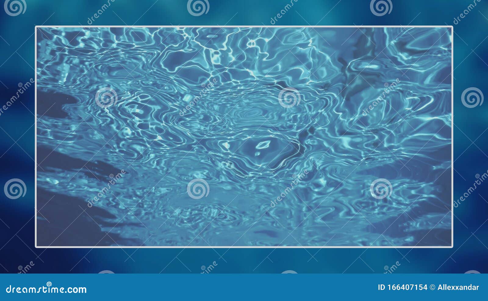 Underwater Background White Border Frame, Water Surface Blank Text Box ...