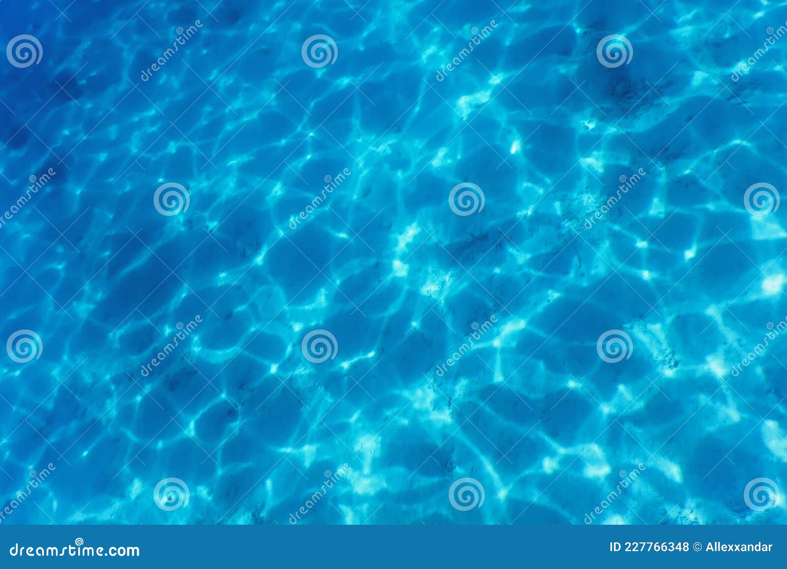 Underwater Blue Ocean, Sandy Sea Bottom Underwater Stock Photo - Image ...