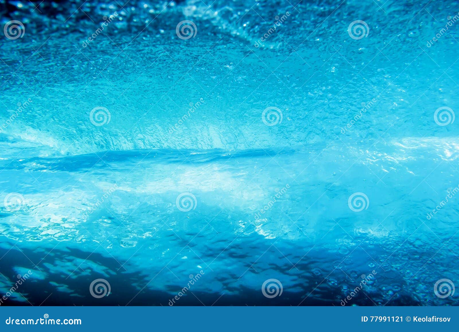 Underwater Blue Waves in the Bal Stock Image - Image of clean ...