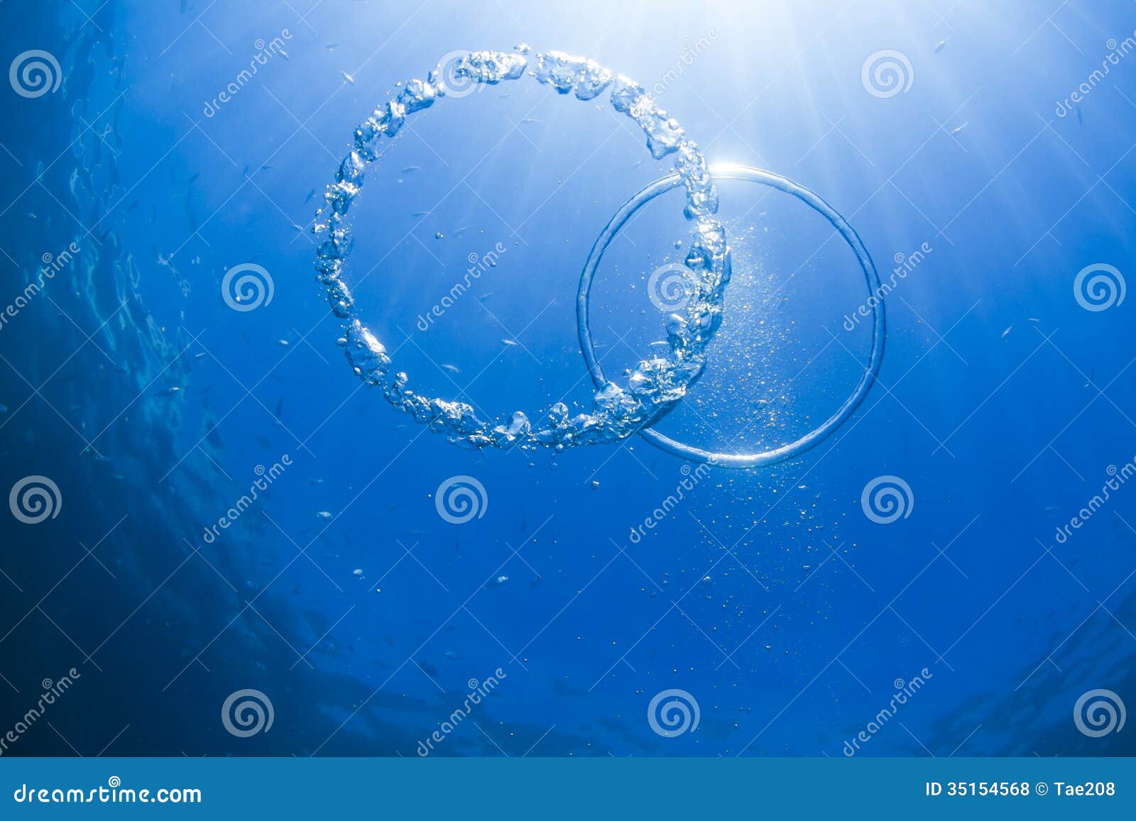 Underwater Bubble Rings Royalty-Free Stock Image | CartoonDealer.com ...