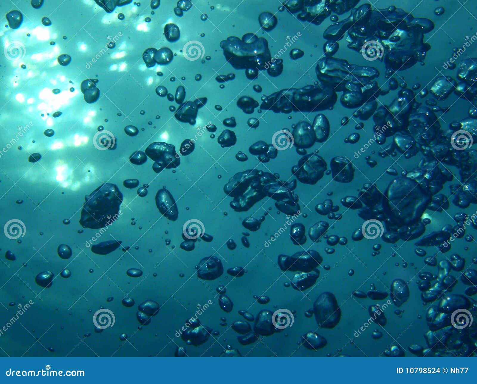 Underwater Sea Bubbles Background Royalty-Free Stock Photography ...